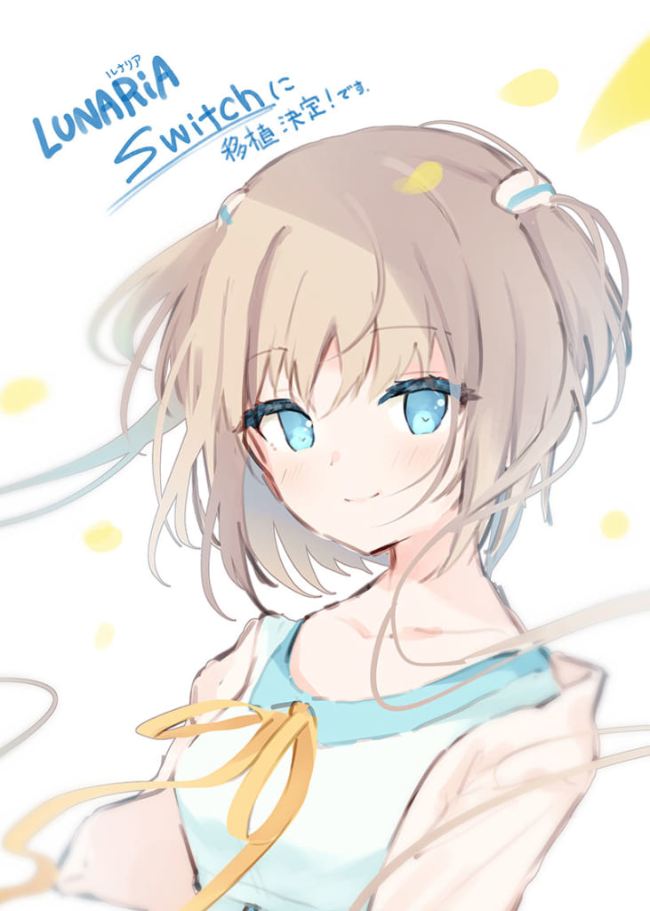 Safebooru - 1girl blue eyes breasts facing viewer humuyun jacket long hair lunar-q lunaria ...